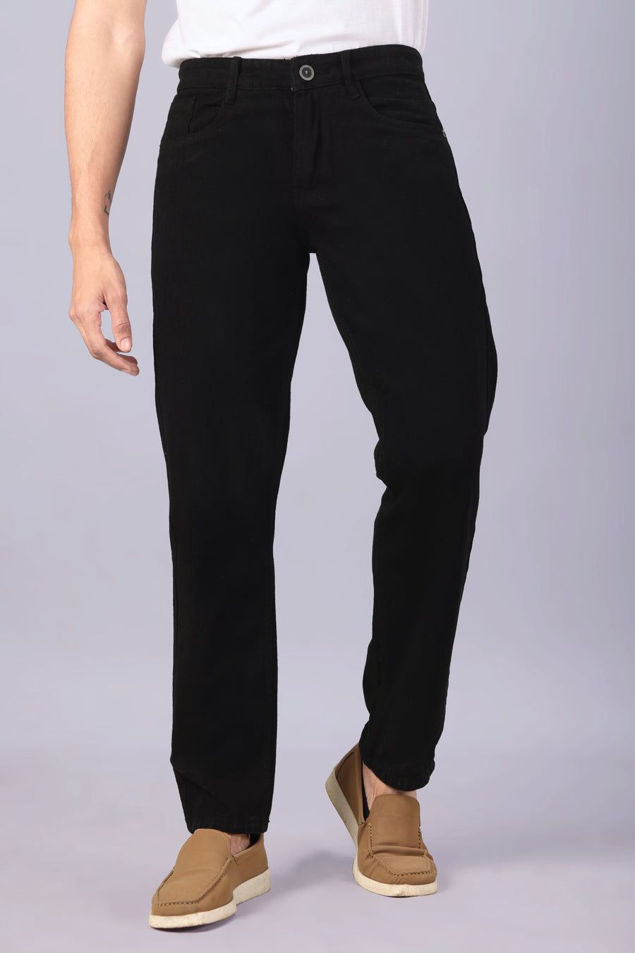 Black Relax Fit Jeans For Men – D Land