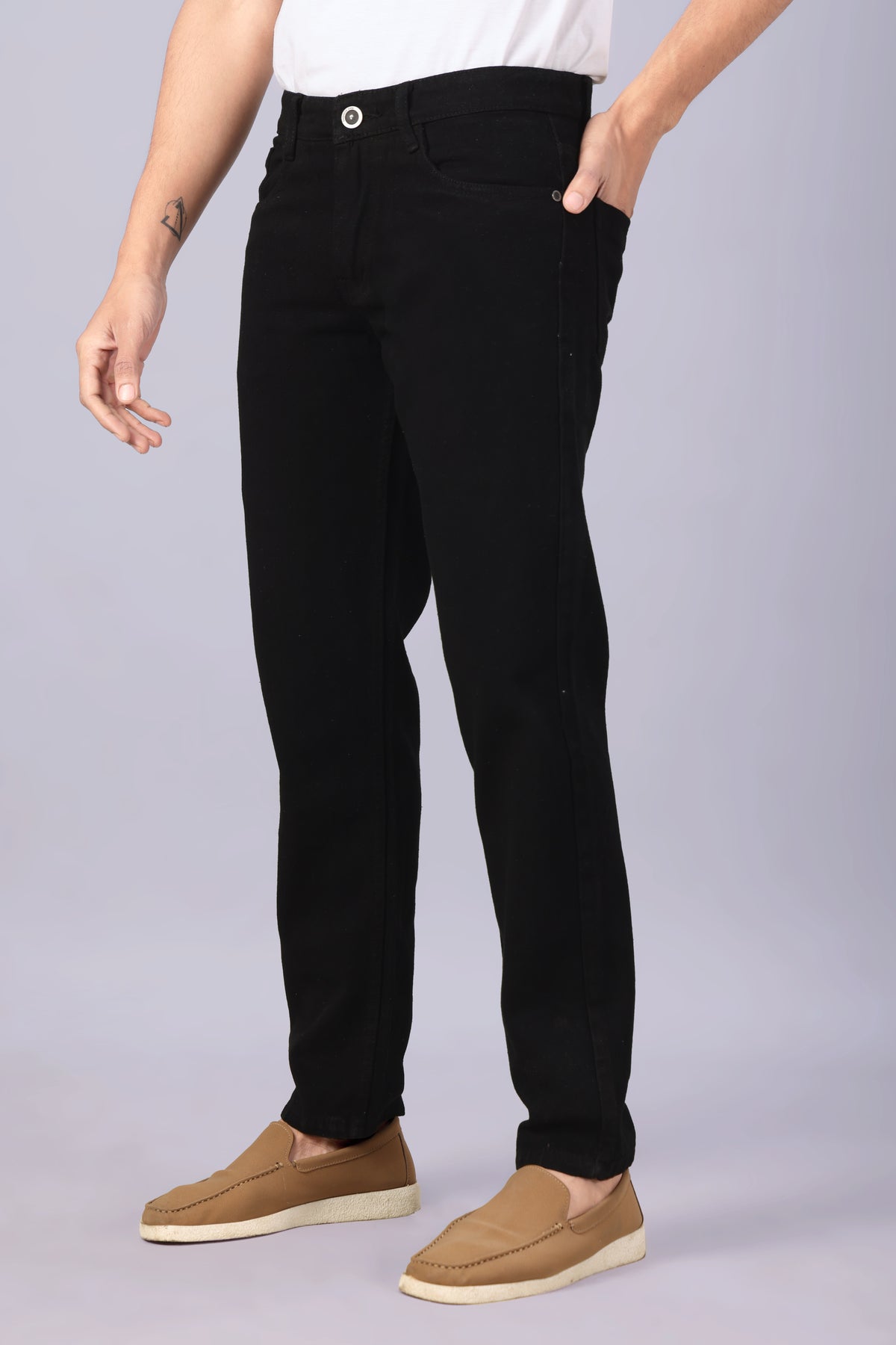 Black Relax Fit Jeans For Men – D Land